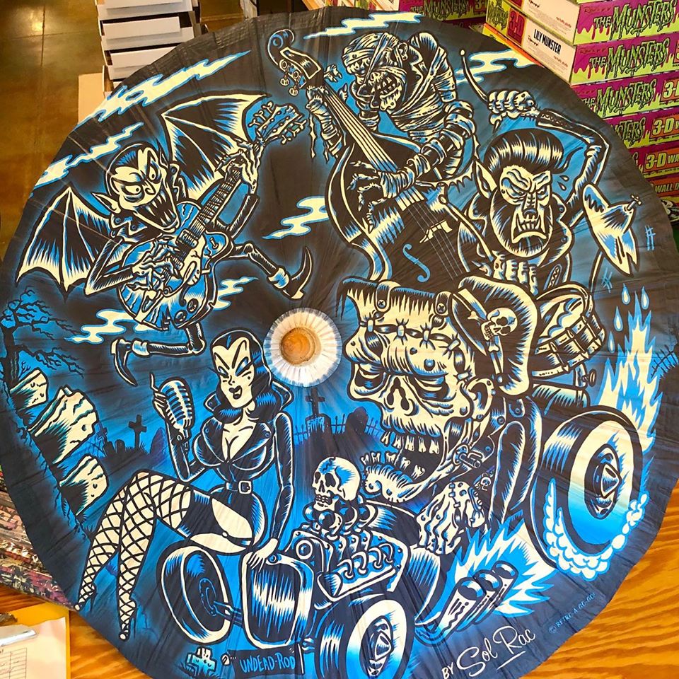 Sol Rac: CEMETERY ROCK! New Parasol design, exclusive for Retro-a-go-go!
