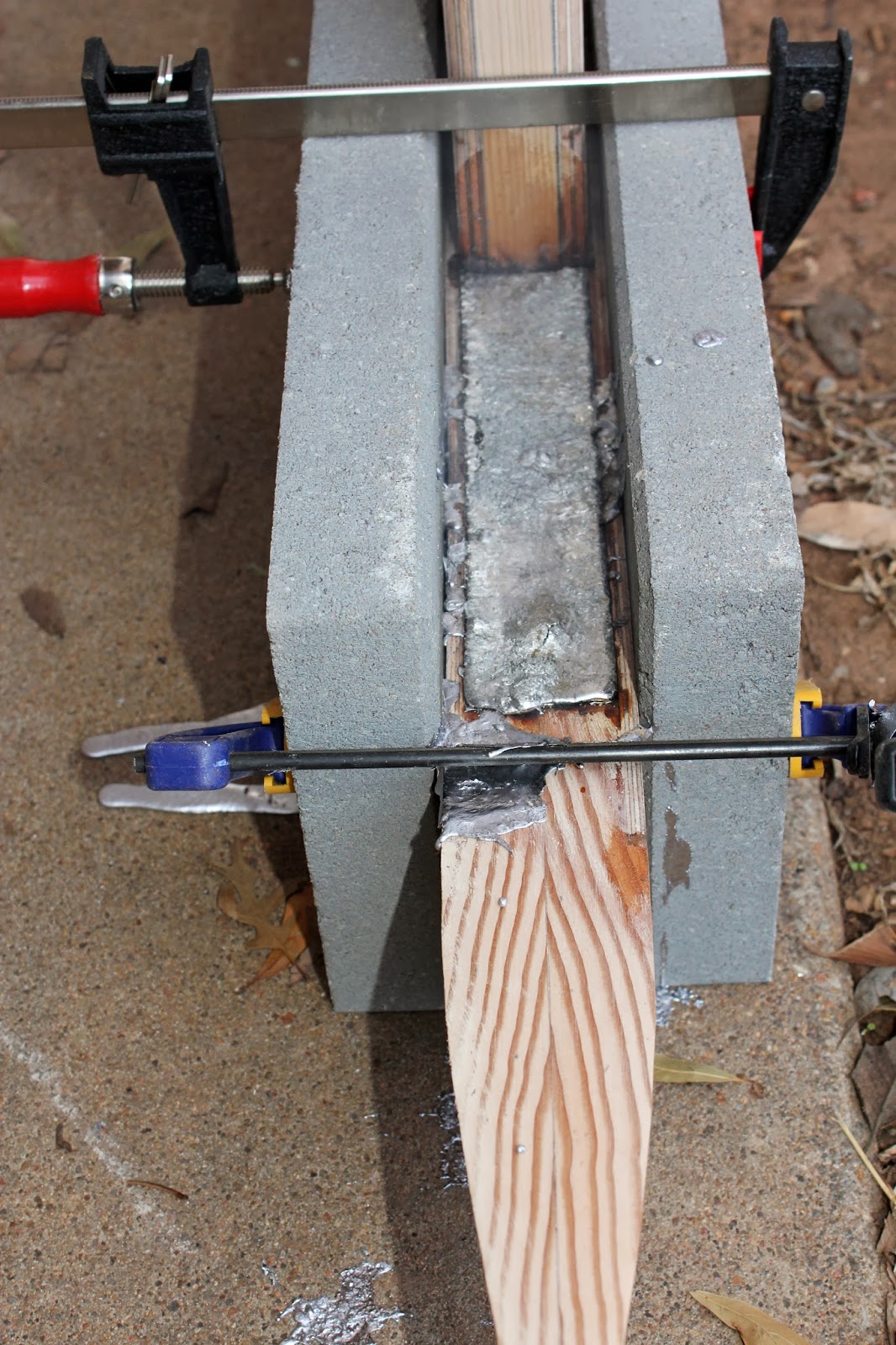 Building the "PocketShip" Pocket Cruiser: Keel Lead Pours, Gluing ...