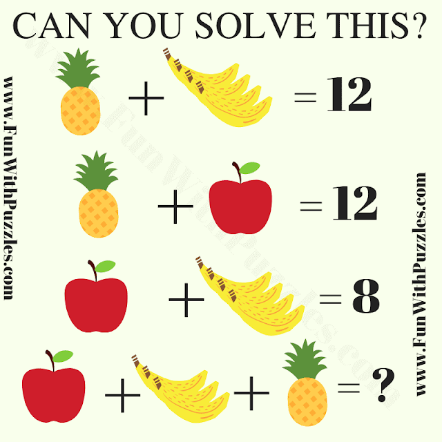 Maths Puzzle for Whatsapp with Answer