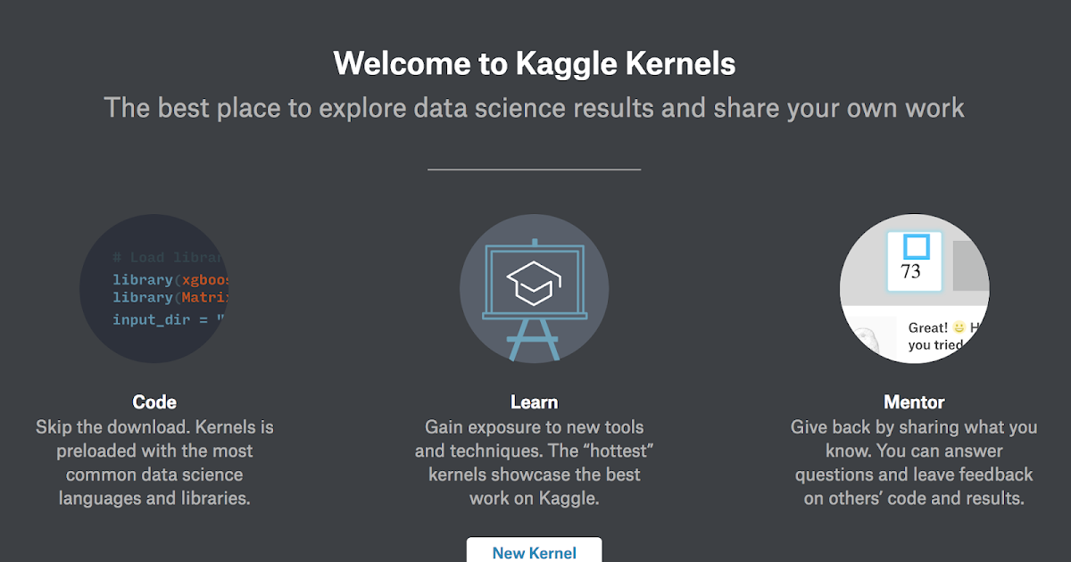Introduction to Kaggle Kernels