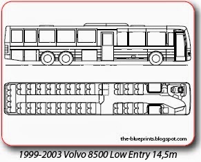 Vector Blueprints - Cars, Trucks, Busses and others: Volvo Bus - Vector ...