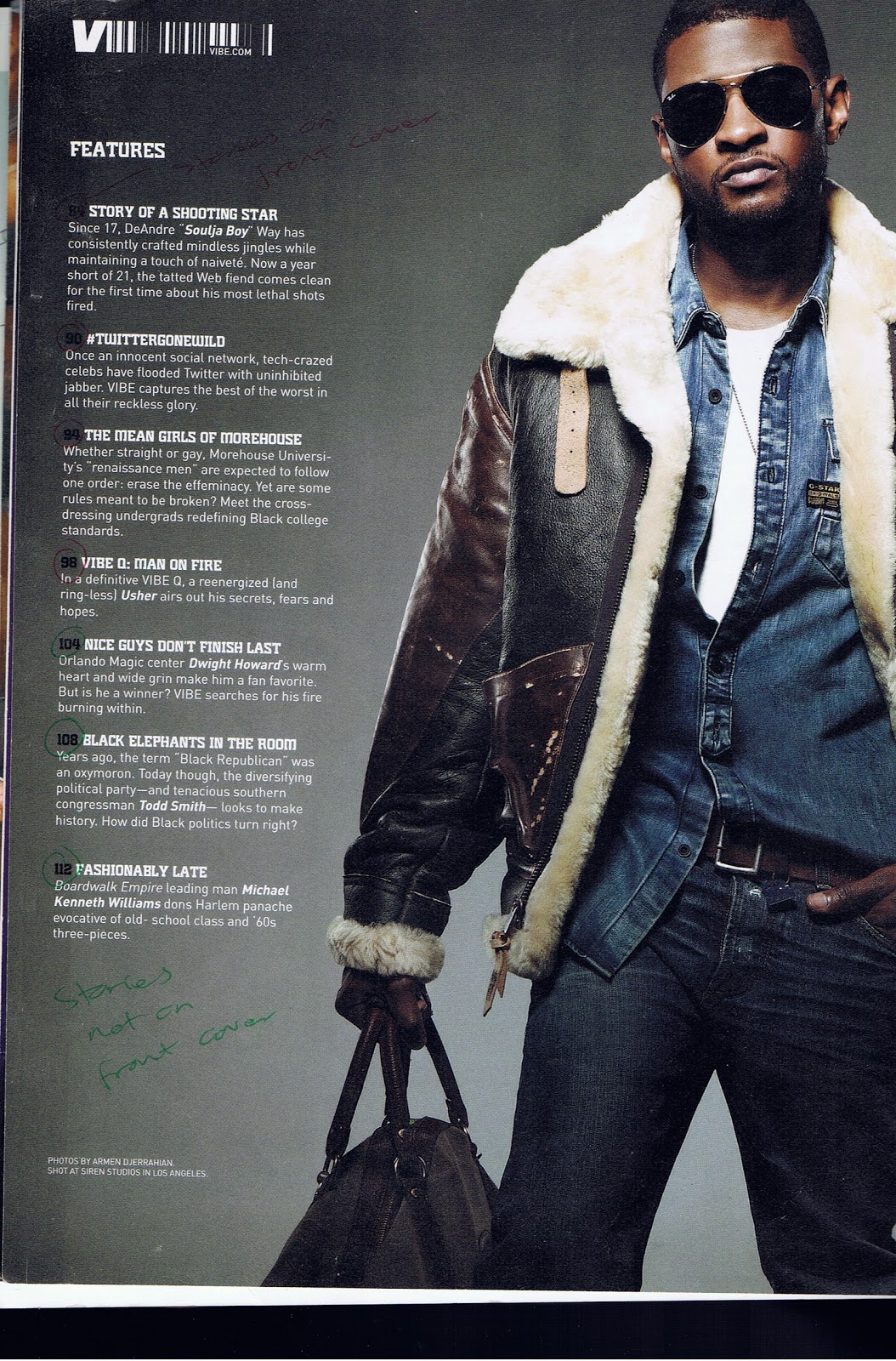 Media Magazine: Analysis of a R&B/Hip-hop Contents Page