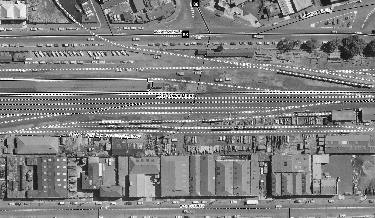 New Zealand Rail Maps: MSL Dunedin-Mosgiel [1B]: Dunedin Station 2 ...
