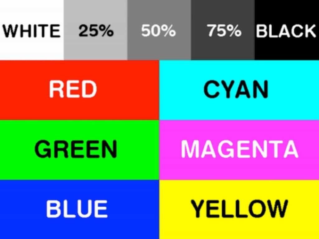 Printer Test Page Color Coloring Print printer-test-page-color-coloring-print