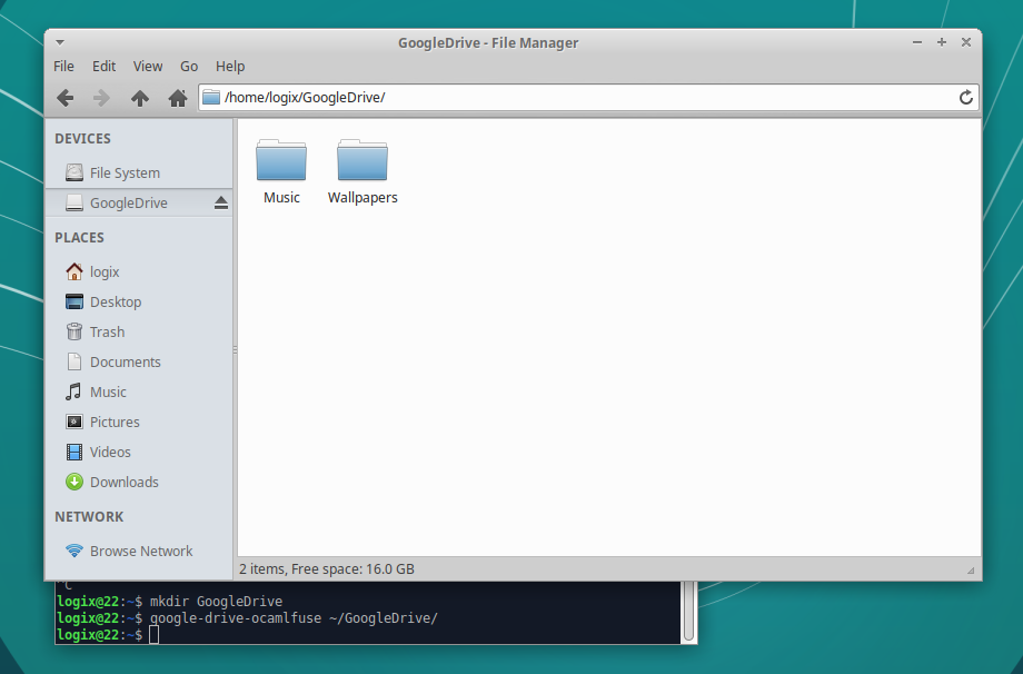Mounting Google Drive On Xfce Or MATE Desktops (Ubuntu, Linux Mint ...