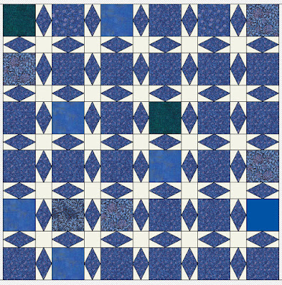 Cloud of Quilt Patterns: Stars in the Sashing