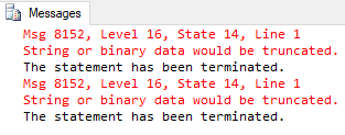 Solusi Terbaik Untuk Mengatasi String or binary data would be truncated ...