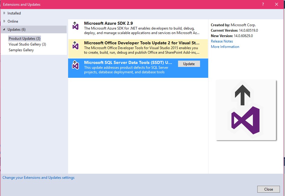Hodentekmsss Update Your Sql Server Data Tools To The Latest
