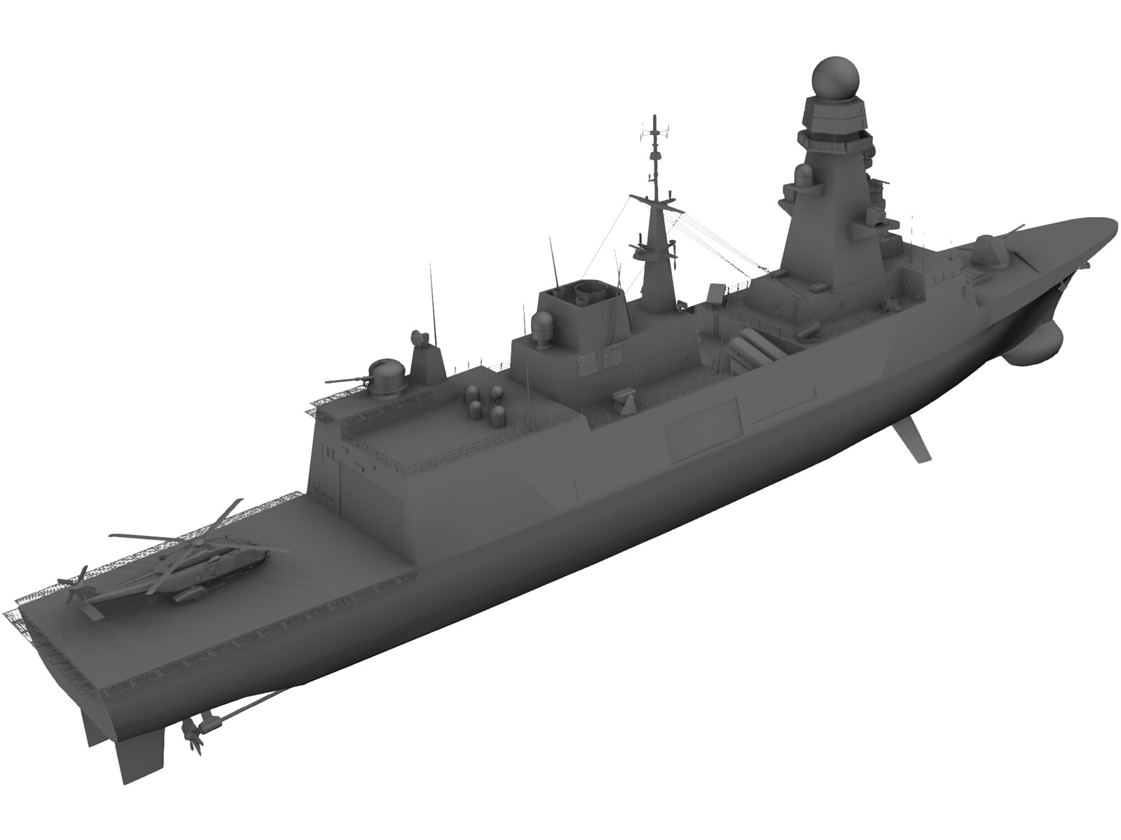 FREMM Multipurpose Frigate/Aquitaine-class Frigate (France)/Bergamini ...