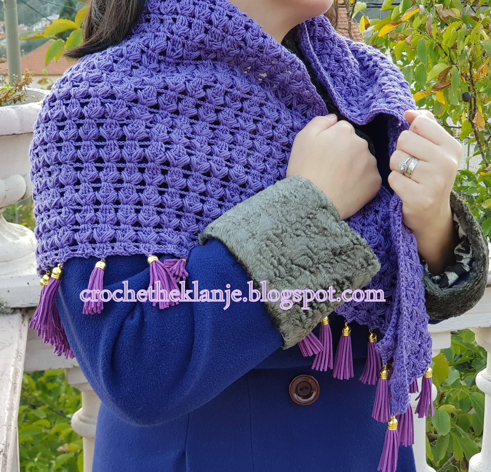 Crochet Heklanje: Trokutasti heklani šal - Moj rad 179