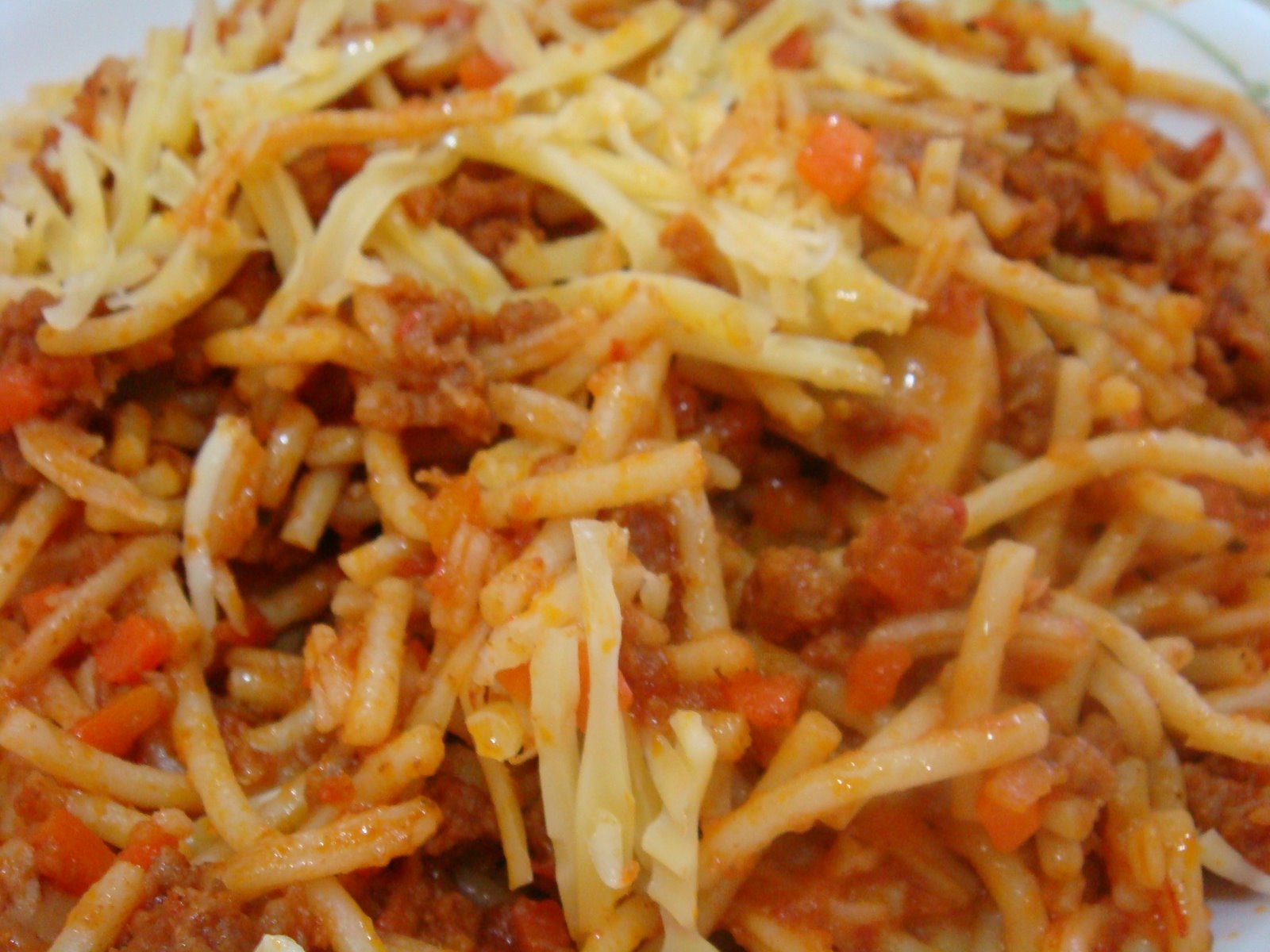 dari dapur mama ...: Spaghetti goreng simple