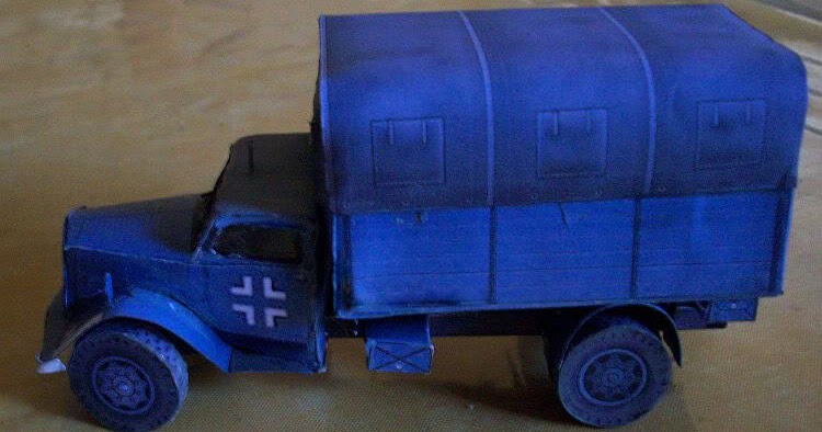 HECFRAN - Paper Models: CAMION OPEL BLITZ- Alemania - Segunda Guerra ...