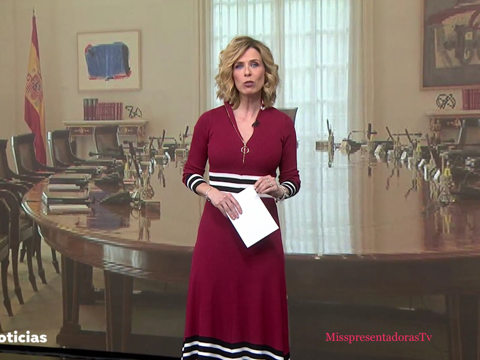 Miss Presentadoras TV: María José Sáez. A3 Noticias 2 (8/1/2020)