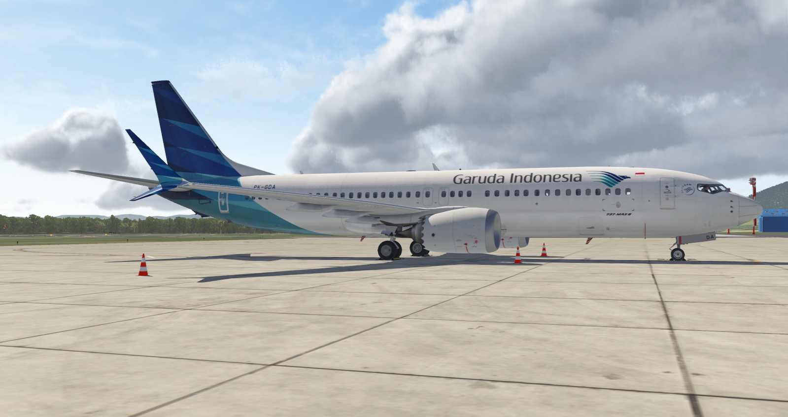 egardian39: B737 Max 8 / B38M Garuda Indonesia PK-GDA X-Plane 11