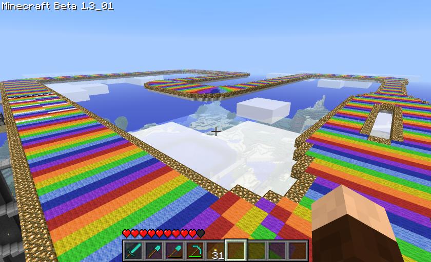 Smash IRL: Minecraft - Rainbow Rd