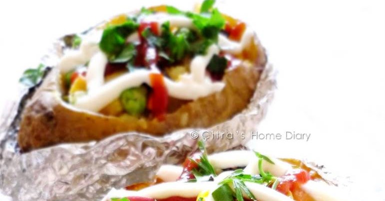 Citra's Home Diary: Kumpir / Turkish style Stuffed Baked Potato