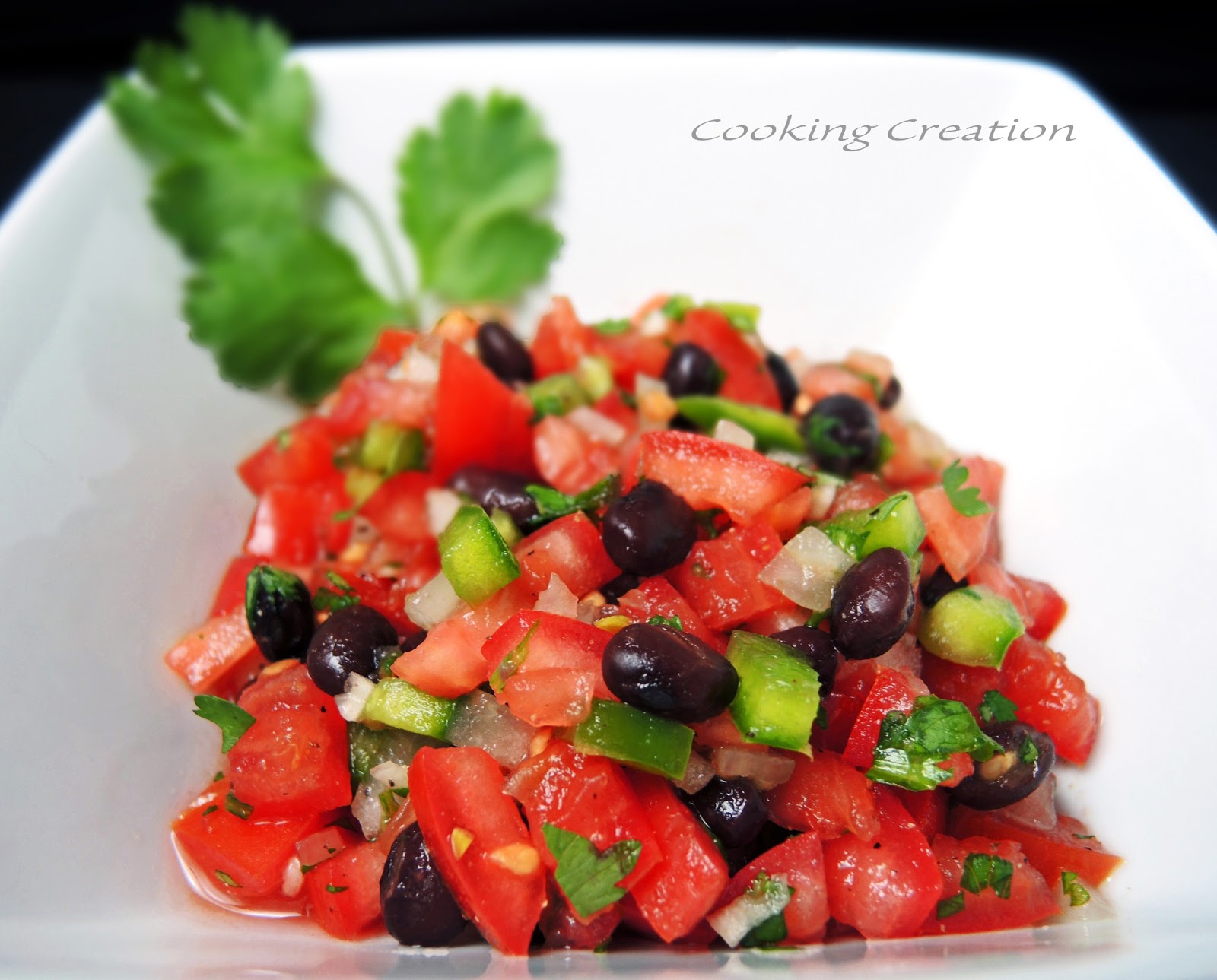 Cooking Creation: Black Bean Pico de Gallo