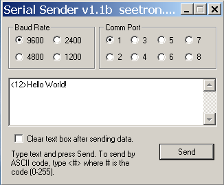 Seetron Tech: Introduction to Serial Sender