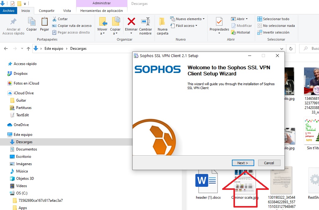 ¿Como instalar El Cliente de SOPHOS VPN