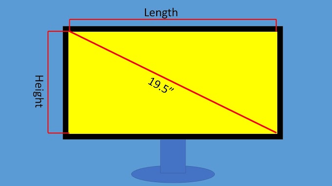 How to measure monitor size! Measure any monitor's length and height!