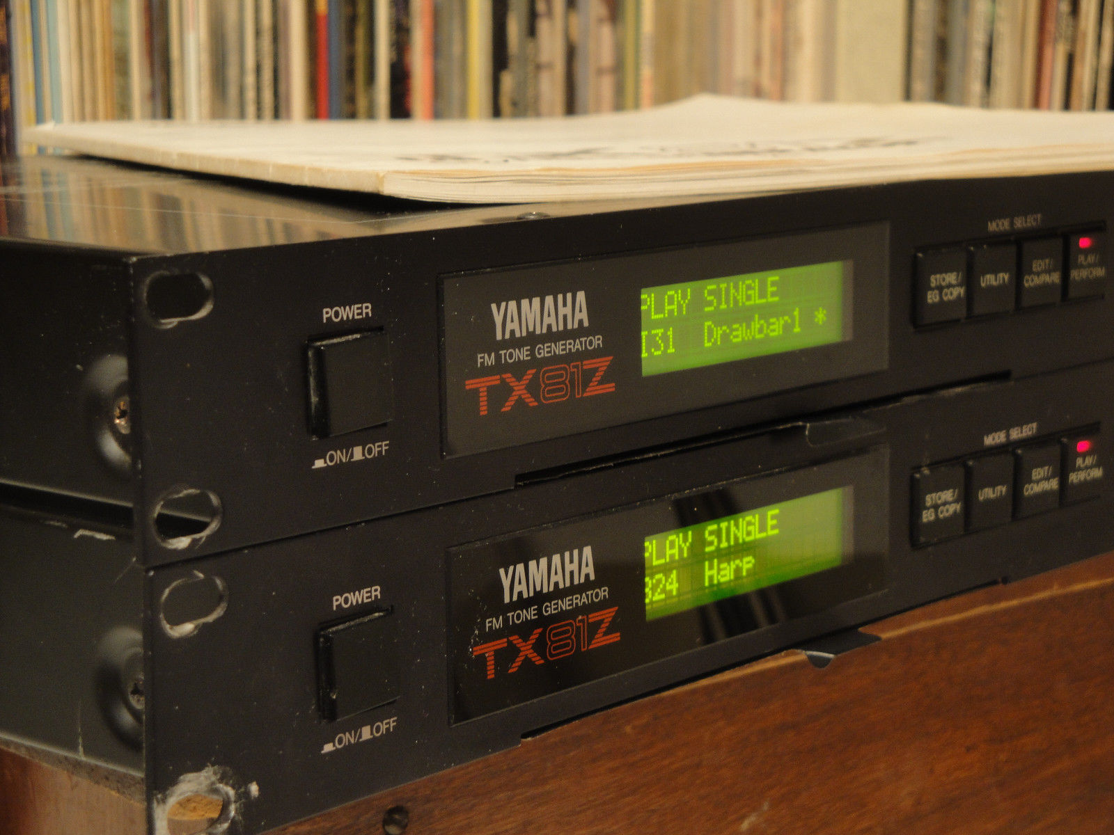 MATRIXSYNTH: Two (2) Twin Yamaha TX81Z Rack Synthesizers