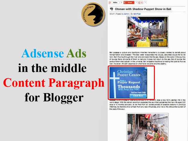 Adsense Ads Between Paragraph for Blogspot | Agratitudesign Impression