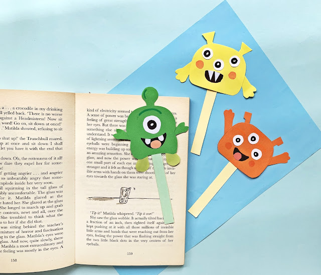 How to Make a Cute Alien Bookmark {with free template}