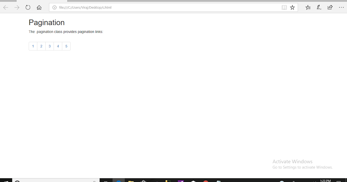 HTML/HTML5 Tutorial: How To Create Pagination In Html