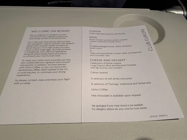 Review: British Airways Business Class, London to Stockholm