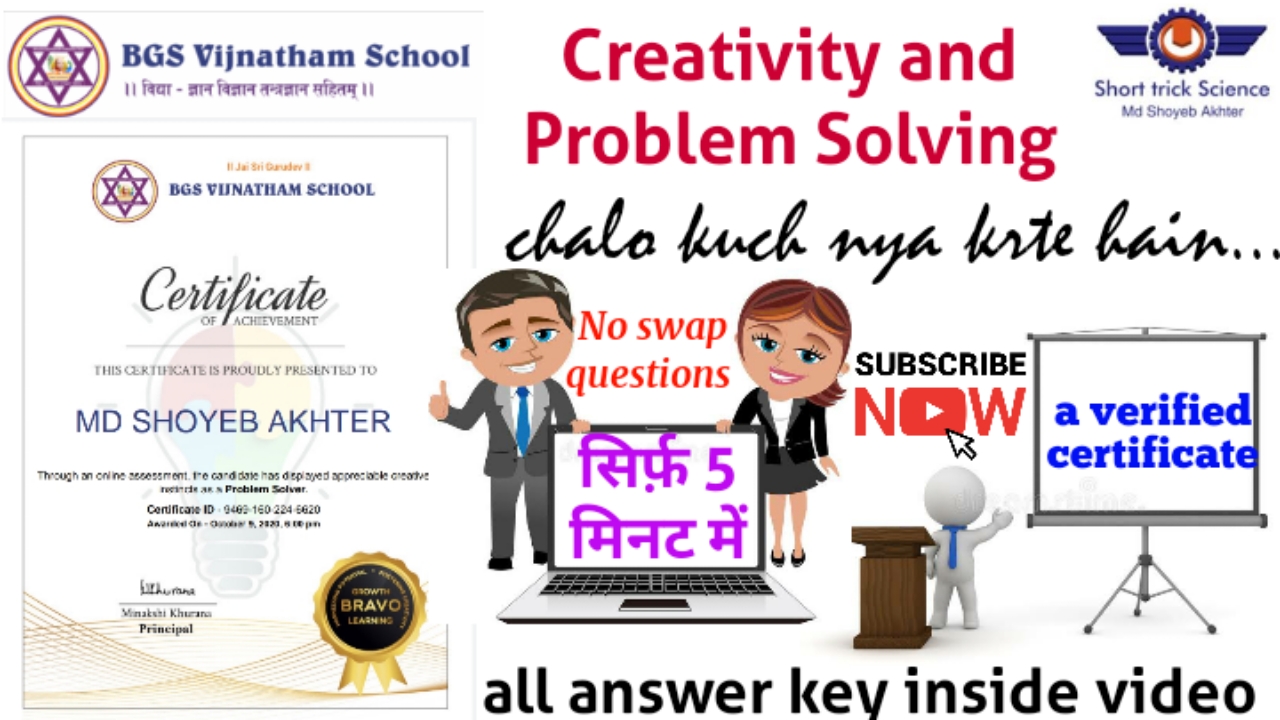 Creativity and Problem Solving Certificate