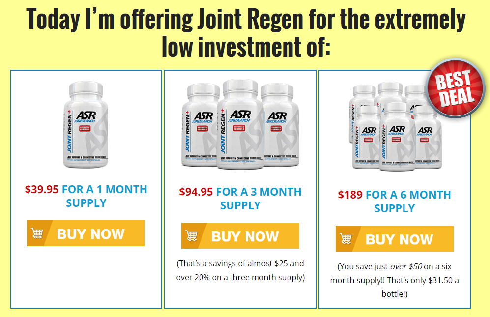 ASR Joint Regen - The Most Complete Joint Formula Available!