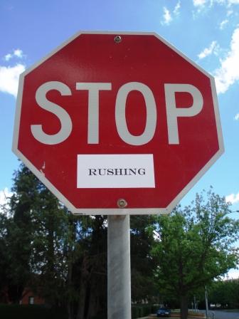 Massage with Beth : Why we should all stop rushing!