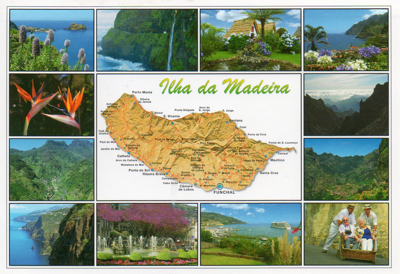 pocztówkowe mapy: Madera