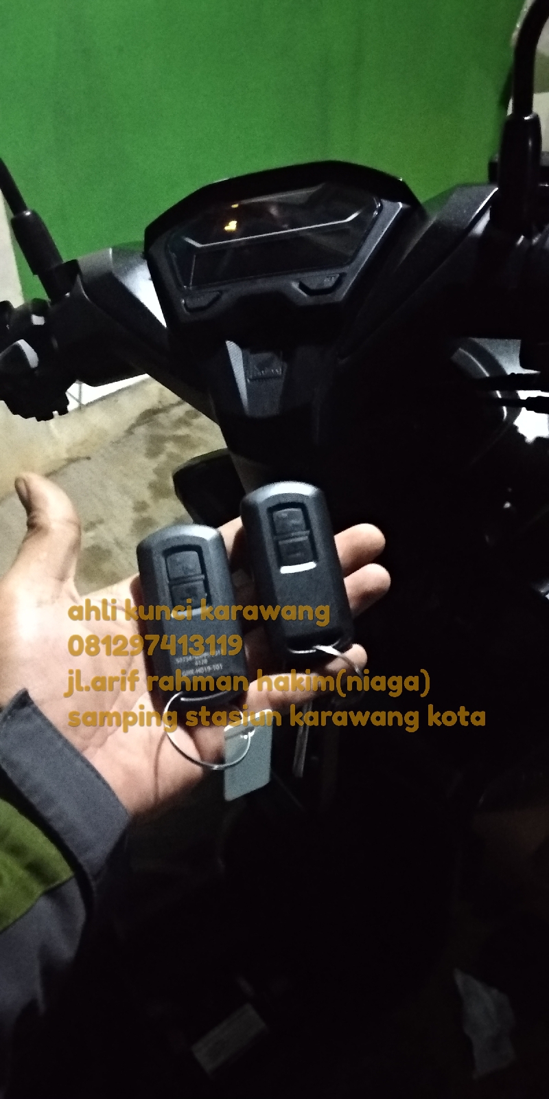 ahki kunci motor keyless yamaha karawang 081297413119