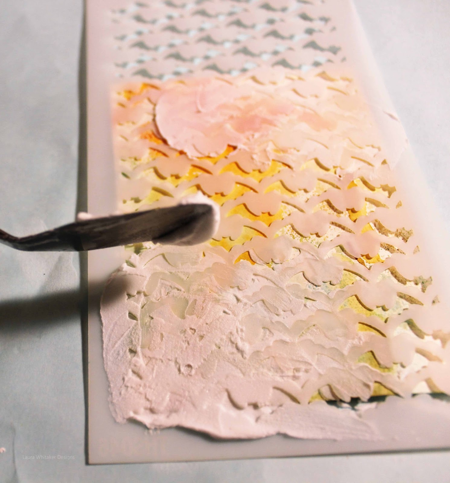 ScrapMuch?: Embossing with Texture Paste | Tutorial