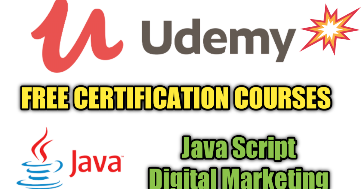 Udemy free java certification courses