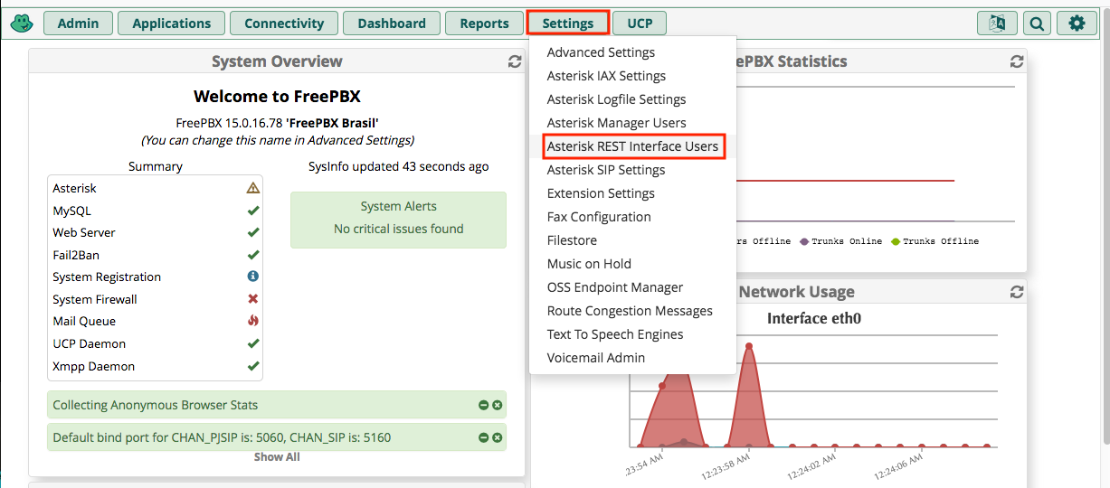 FreePBX, Asterisk 16 e Interface RESTful do Asterisk (ARI) ~ [Site não ...