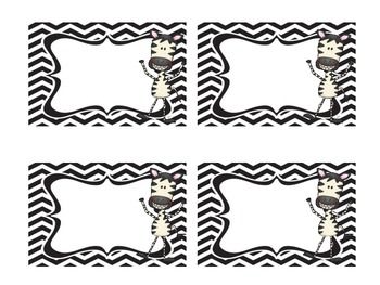 Other Zebra name tags