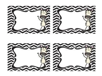 Other Zebra name tags