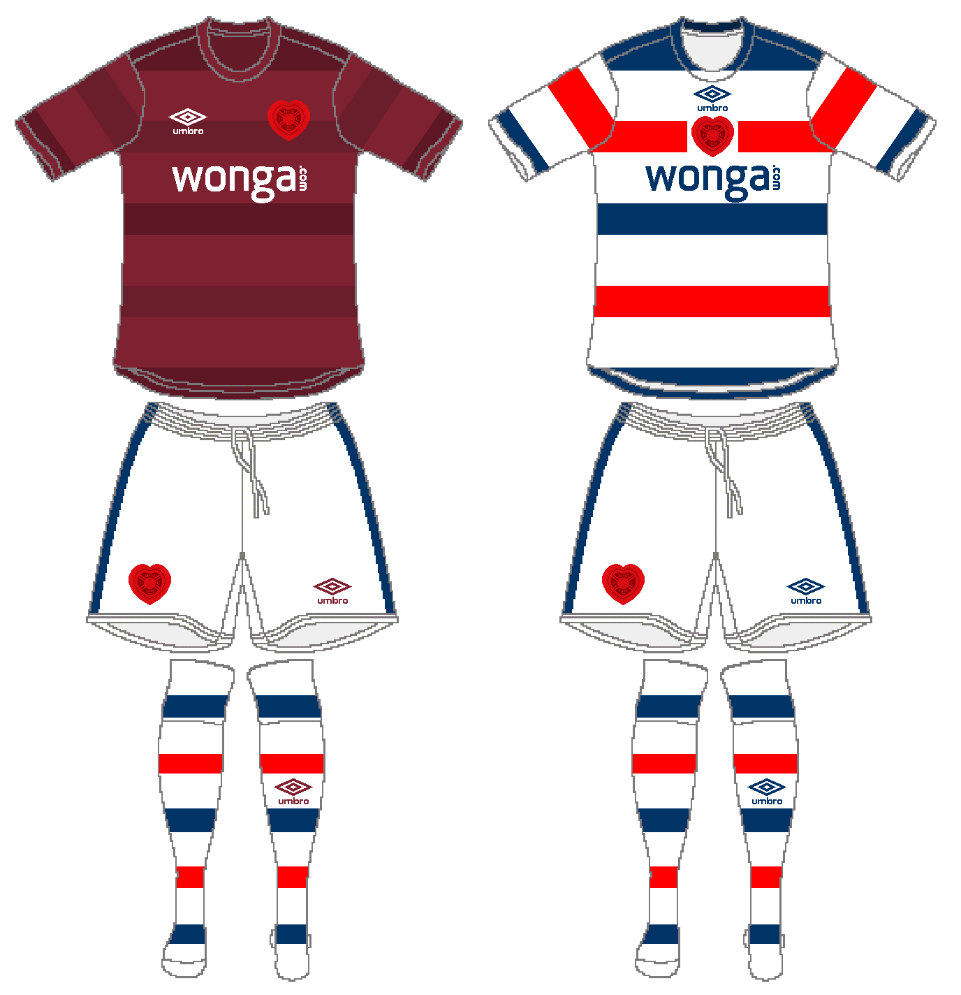 Rey Sport Design: Heart of Midlothian FC Umbro Kits