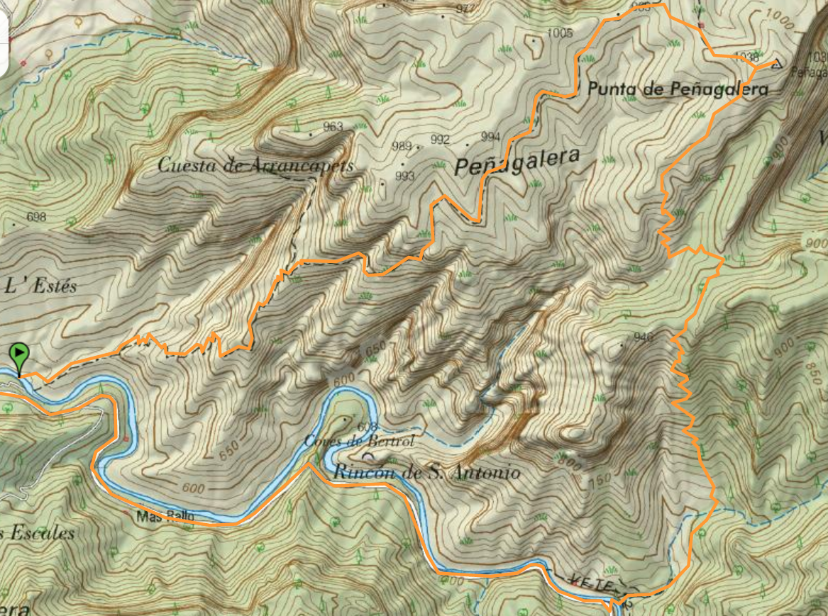 MONTAÑAS DE AYER Y DE HOY: BECEITE - Circular a Penyagalera 1.034m