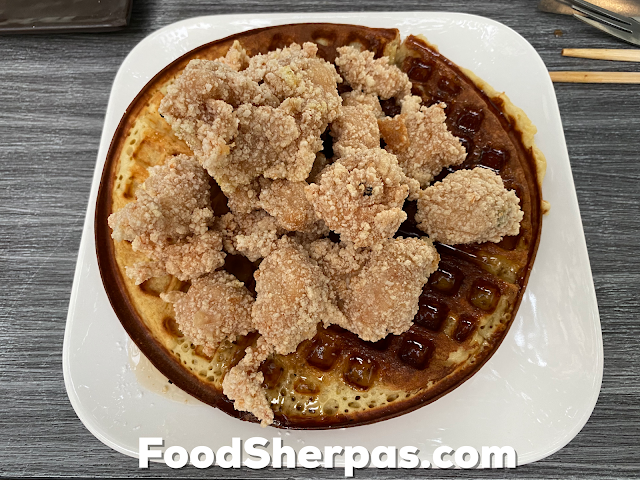 Taiwanese Chicken & Waffles from Hocha in Santiago, Chile ~ FoodSherpas.com
