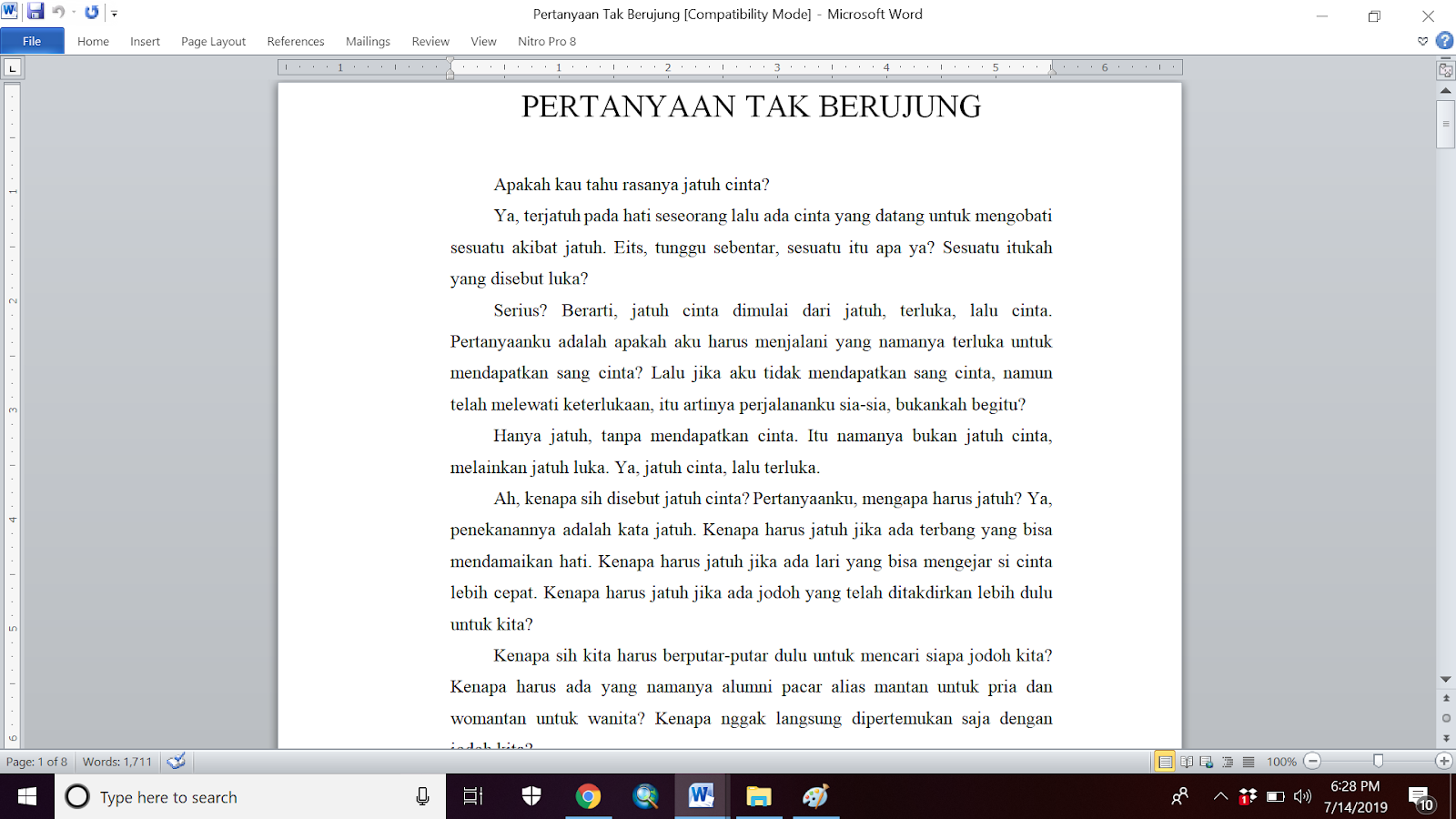 √Punya Draft Novel yang Nganggur, Terbitkan di Blog Ajalah