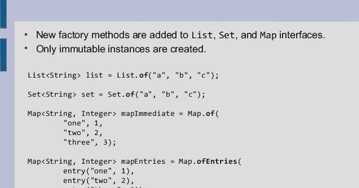 How To Create Immutable List Set And Map In Java Listof Setof And Mapof Examples 0155
