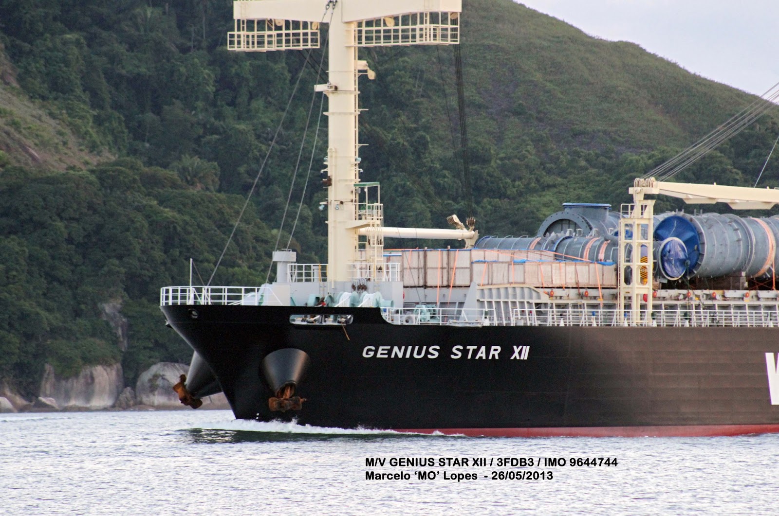 Santos Shiplovers: M/V Genius Star XII / 3FDB3 - Viagem inaugural em Santos