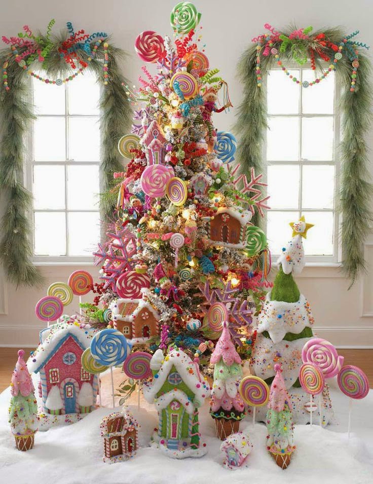 Candy Lollipop Christmas Tree