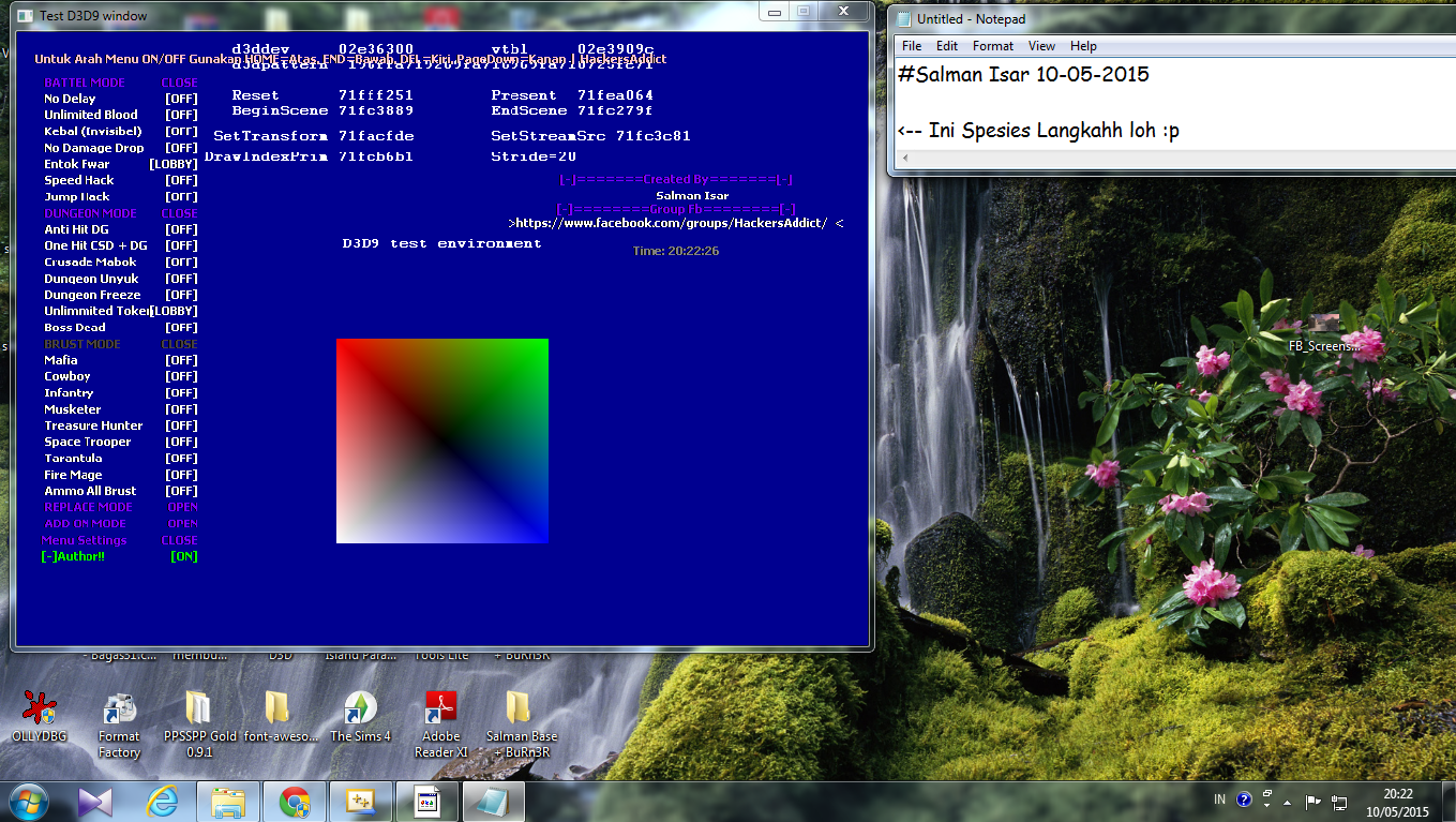 Base D3D Menu Lostsaga Tembus Game 2015 - Salman Addict