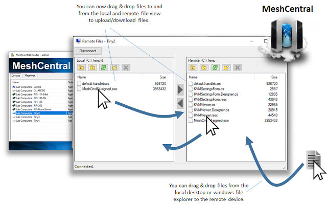 MeshCentral - Router Improvements, Agent Tags, Rock64, Crash Dumps