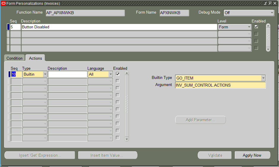 Oracle Application's Blog: Button click event in form personalization ...