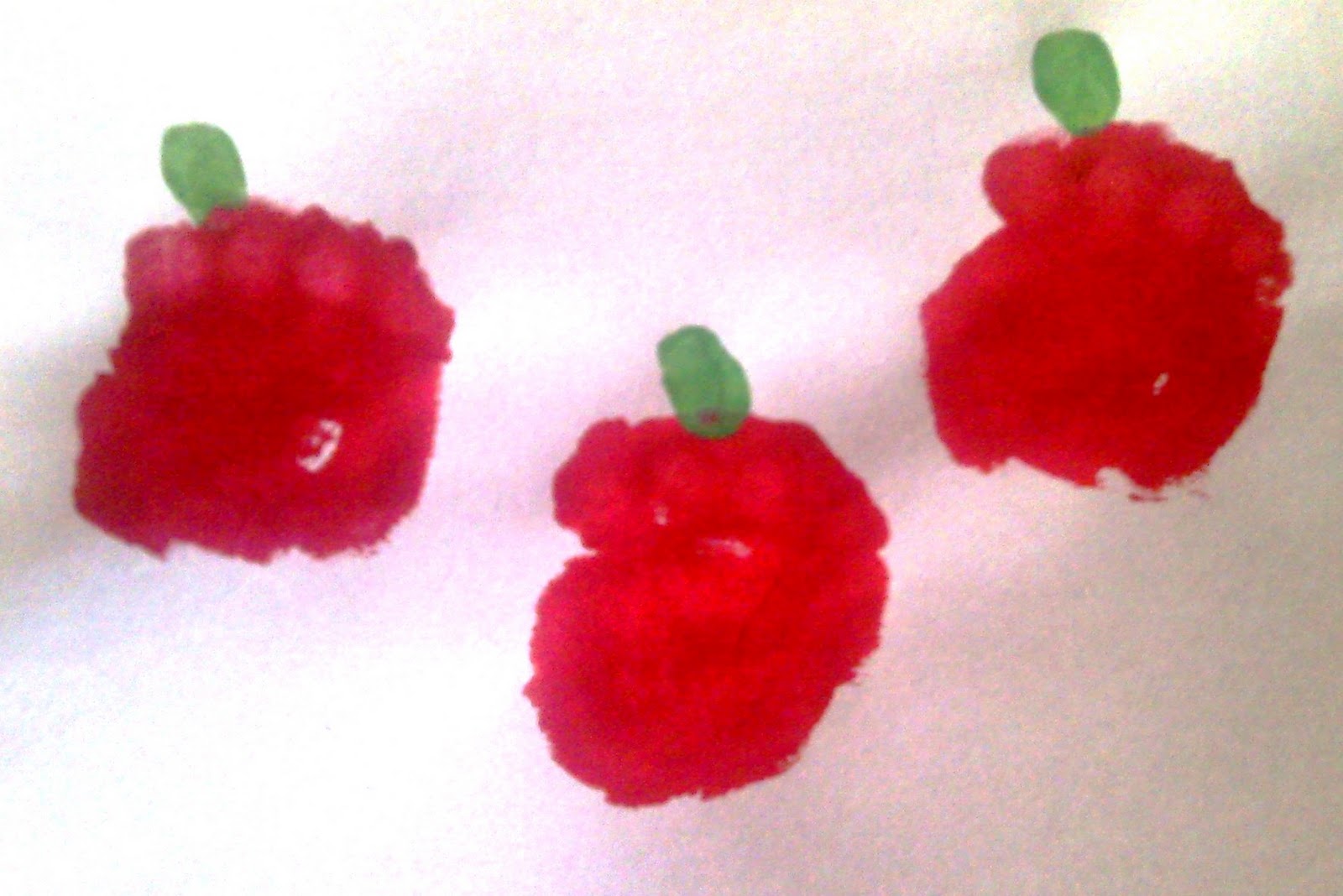 Crafts For Preschoolers: Hand Print Apples